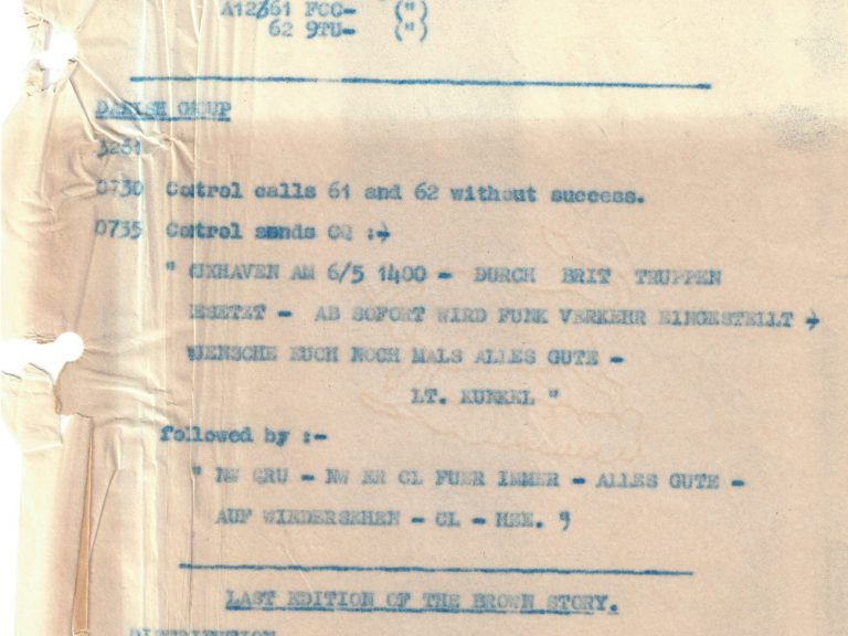 "Closing down for ever, all the best, goodbye." Last WW2 Germany ...