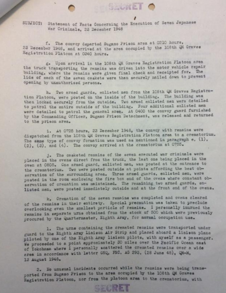 US Military Documents Reveal The Fate Of Hideki Tojo's Remains | War ...