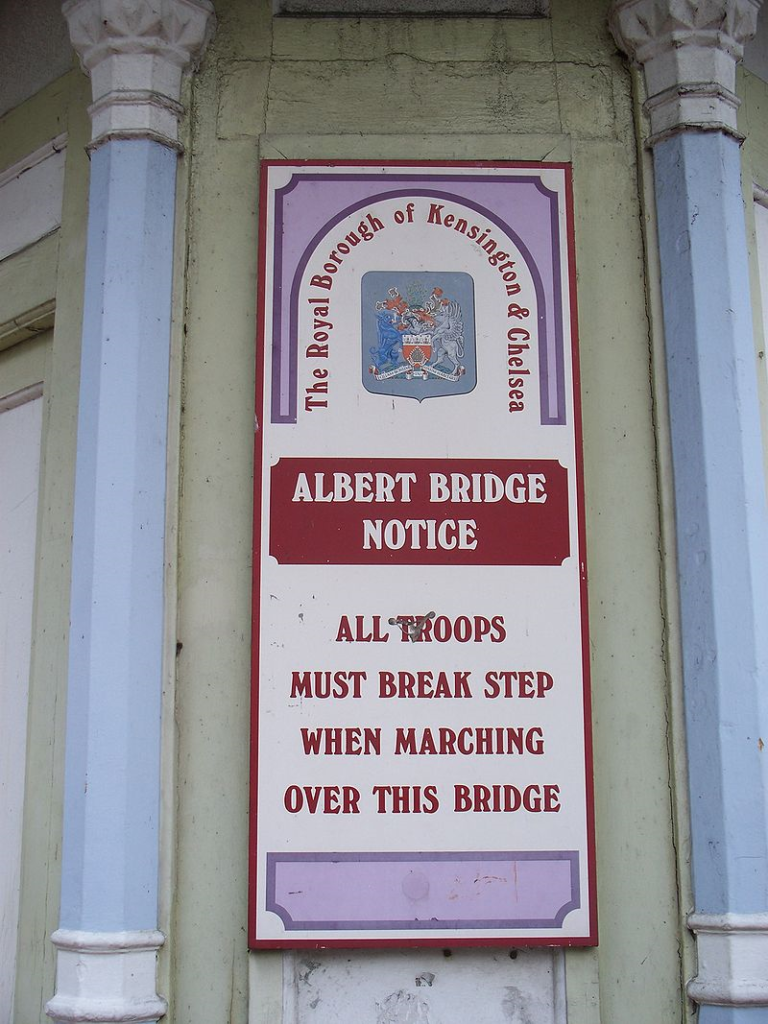 The British Army stopped walking in-step on bridges because of an ...