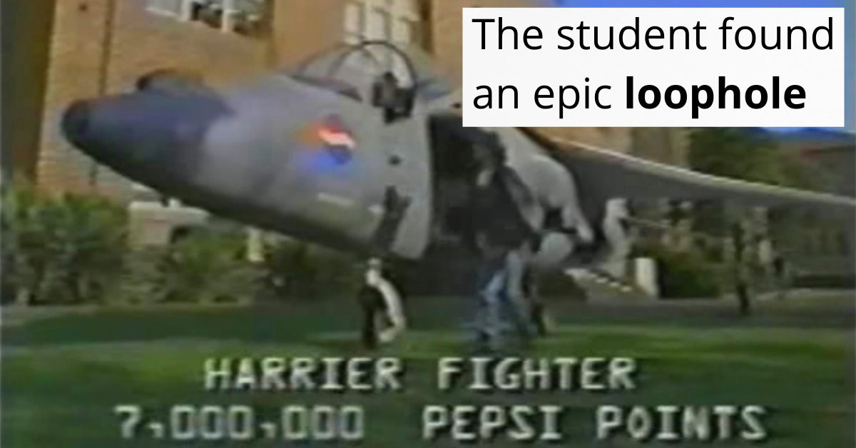 Pepsi Refused to Give a Fighter Jet to a College Student then he Sued them