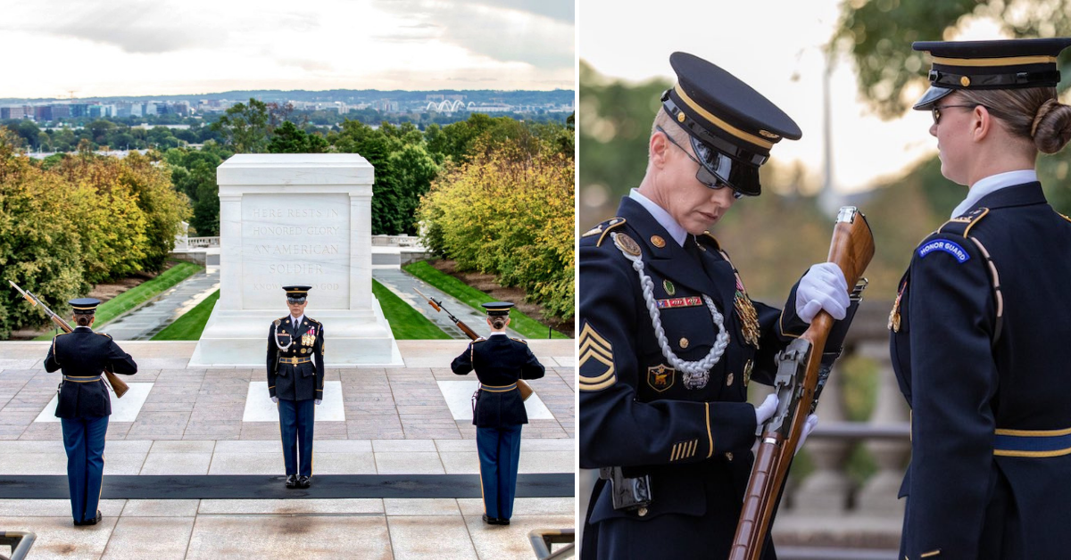 Tomb of the Unknown Soldier Has First All-Female Guard Change | War ...