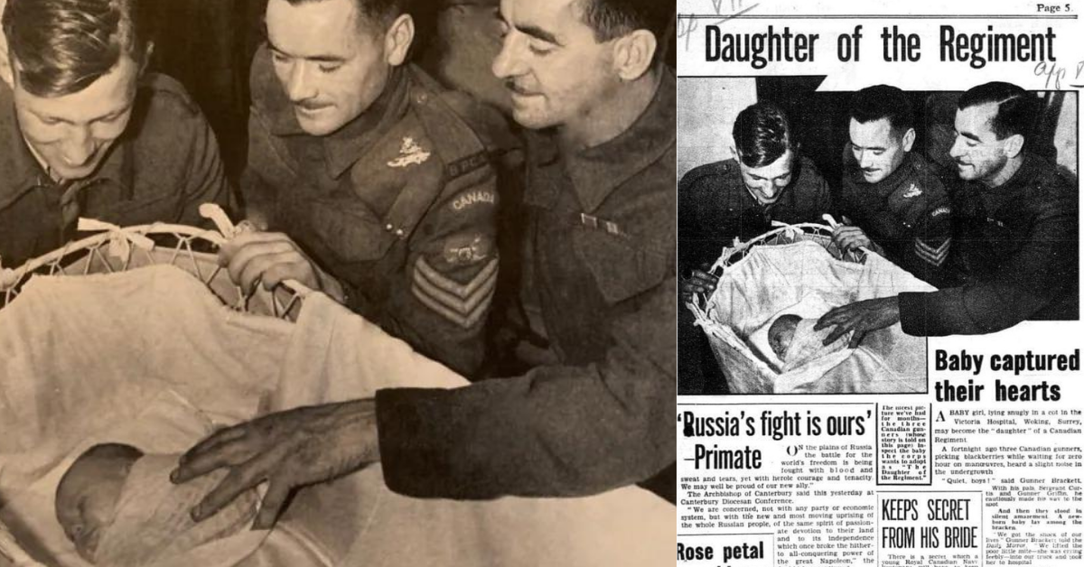 How Three Canadian Soldiers Saved an Abandoned Baby During WWII | War ...