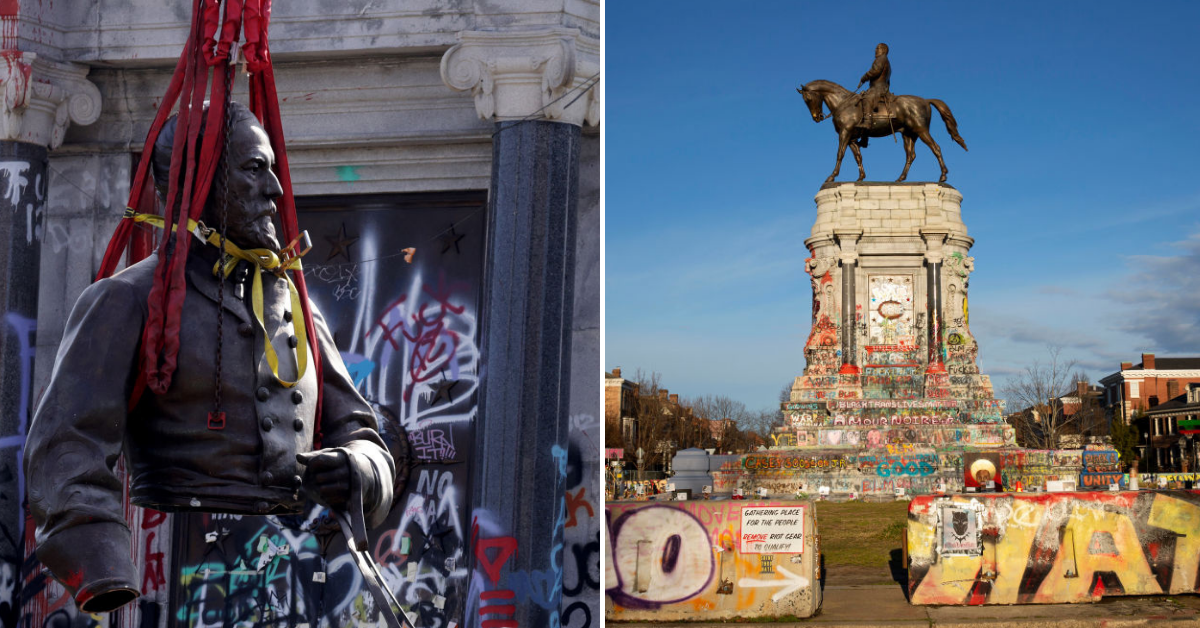 Capsule Within Base of Robert E. Lee Statue Reveals Books, Silver Coin ...