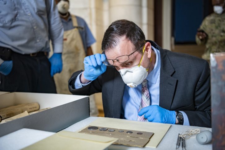 Time Capsule at Arlington National Cemetery Reveals Preserved Artifacts ...