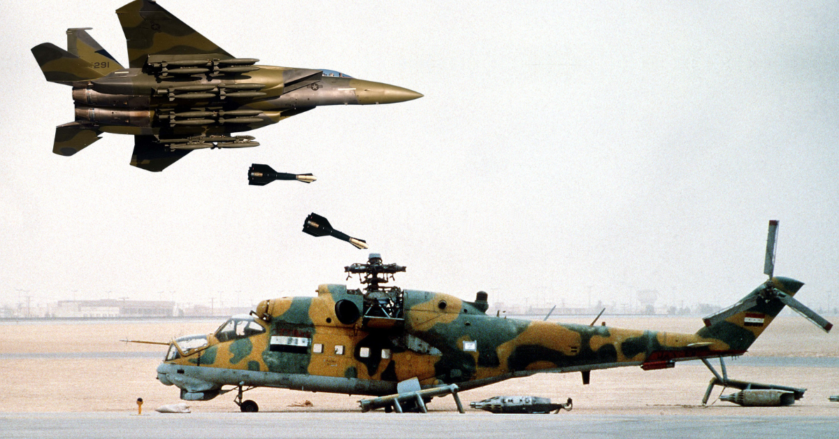 An F-15 Eagle Scored an Air-to-Air Kill By Dropping a Bomb on an Enemy ...