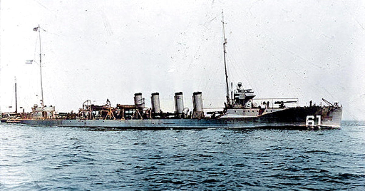 USS Jacob Jones (DD-61) Found After a Century; First US Destroyer to Be ...