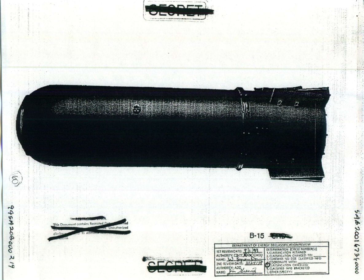 The US Air Force Lost a Mark 15 Nuclear Bomb Off the Coast of Tybee ...