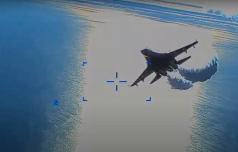 US Military Video Shows Russian Su-27 Fighter Jet Colliding with Reaper Drone | War History Online