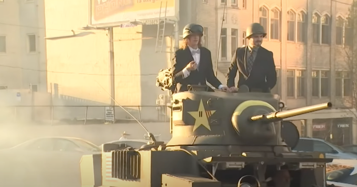 Battle for Best Prom Entrance - Teens Arrive At High School Dance In ...