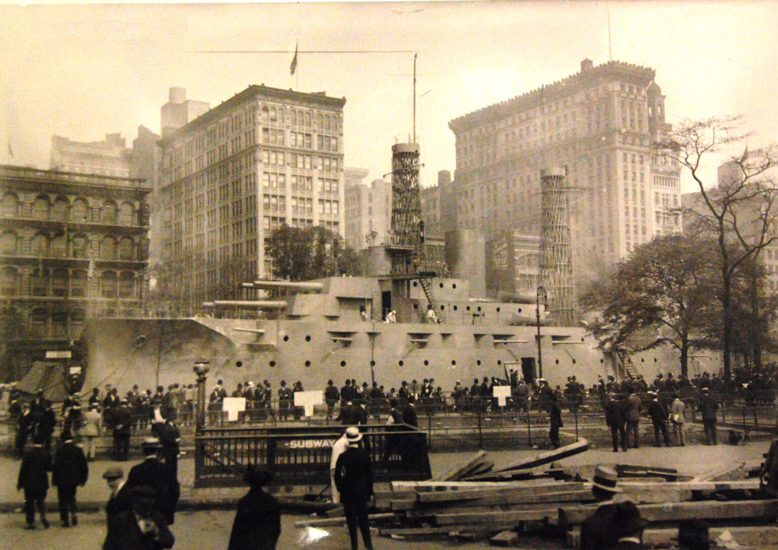 USS Recruit (1917): The Wooden Dreadnought In Manhattan's Union Square ...