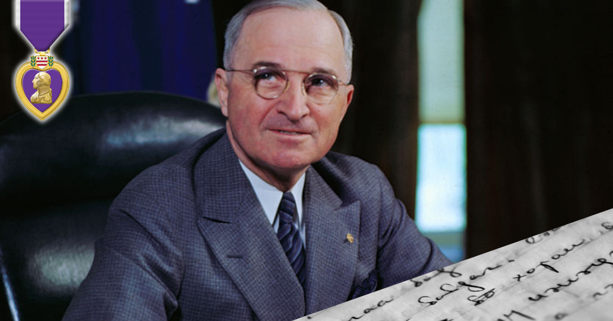 The Purple Heart and Letter That Forever Haunted Harry Truman Following ...